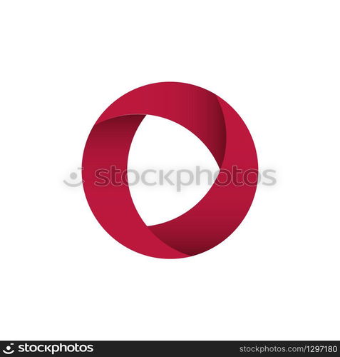 Vector Circle Logo Design Template . Infinite Loop Shape Cycle Creative ...