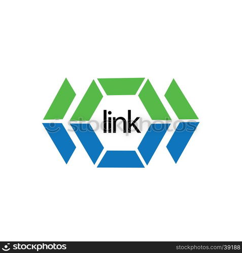 vector logo link. Template design logo link. Vector illustration of ...