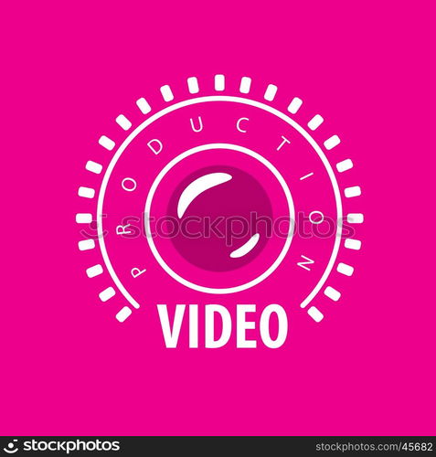 vector logo video. template design logo video. Vector illustration of ...