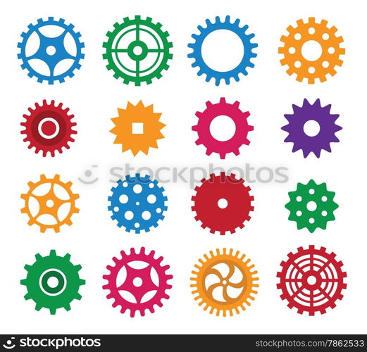 Vector tooth wheels symbols — Stockphotos.com