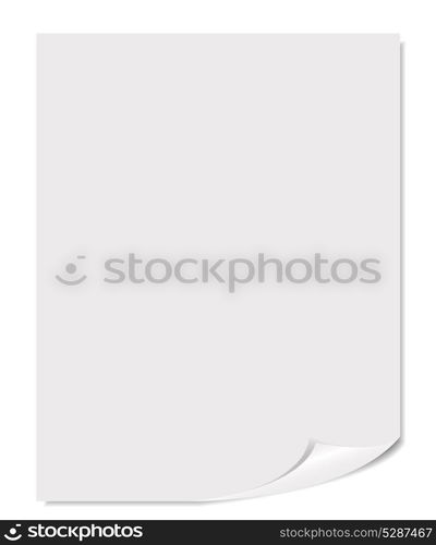 White blank page vector illustration. — Stockphotos.com